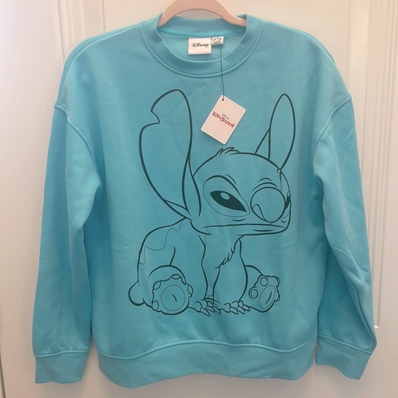 Disney | Tops | Disneys Lilo Stitch Grumpy Stitch Sketchstyle Fleece ...